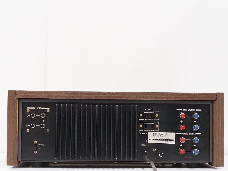 代購代標第一品牌－樂淘letao－ SONY TA-3200F パワーアンプ ウッドケース/元箱付 ソニー 019181004Jm