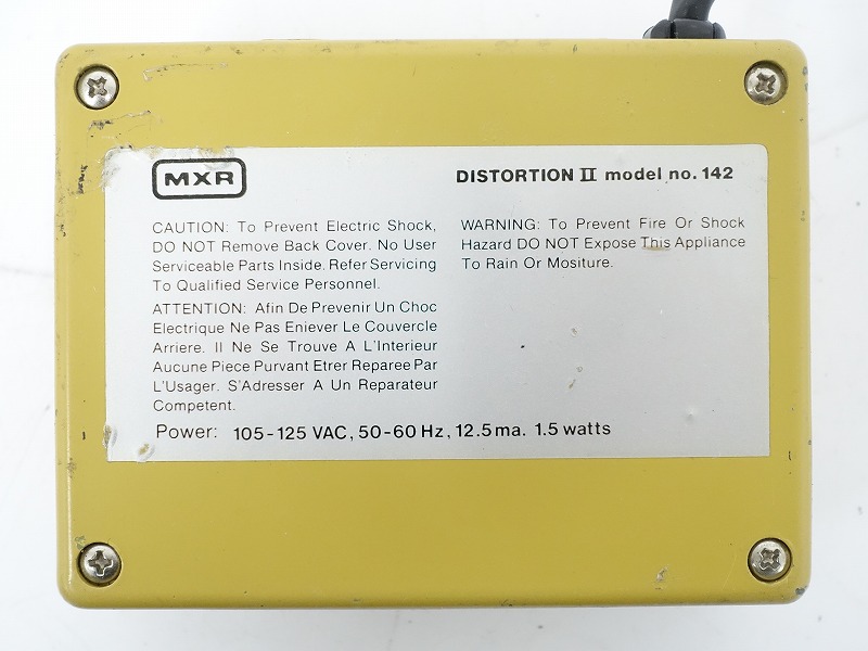 【やや傷や汚れあり】 【1980年製】MXR distortion II No.142 前期型 エフェクター ディストーション ...