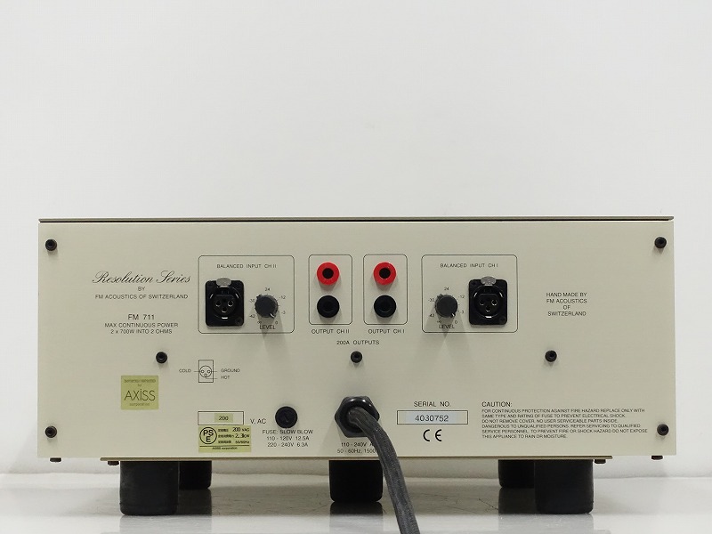 日本代購代標第一品牌【樂淘letao】－ 【美品・名機】FM ACOUSTICS FM711 レゾリューションリシーズ高級ステレオパワーアンプ ...