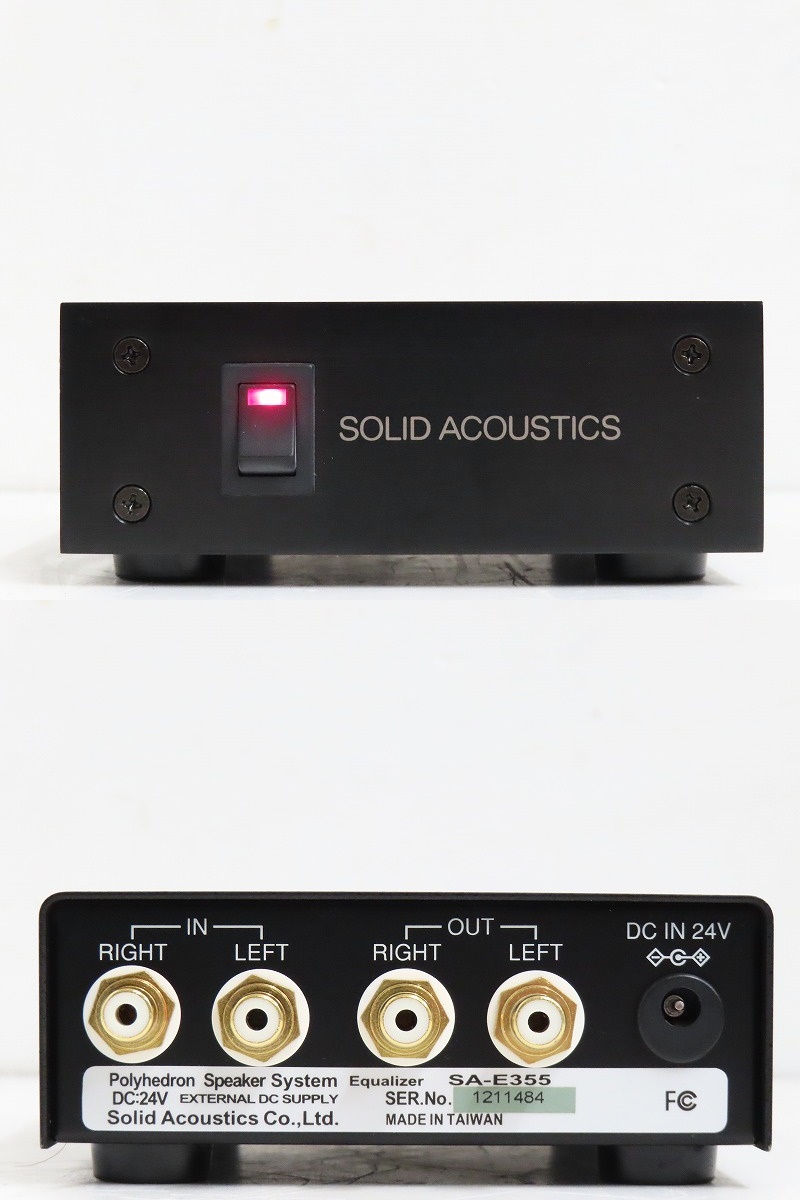 日本代購代標第一品牌【樂淘letao】－ SOLID ACOUSTICS SA-355I/SA-E355 スピーカーペア 専用イコライザー/卓上スタンド付 ソリッドアコースティックス ...