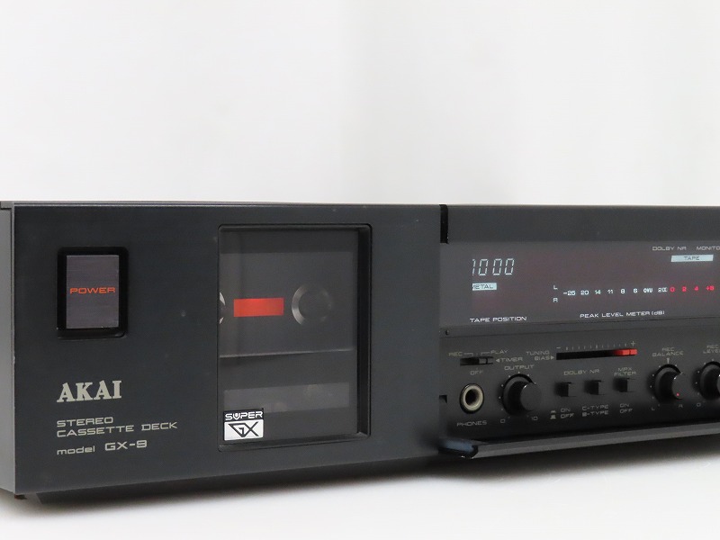 【樂淘letao】日本代購代標第一品牌－ AKAI GX-9 カセットデッキ アカイ 赤井 元箱付 028605004Jm