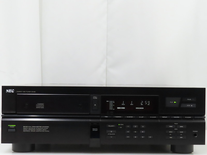 【樂淘letao】日本代購代標第一品牌－ NEC CD-903 CDプレーヤー 日本電気 017771004